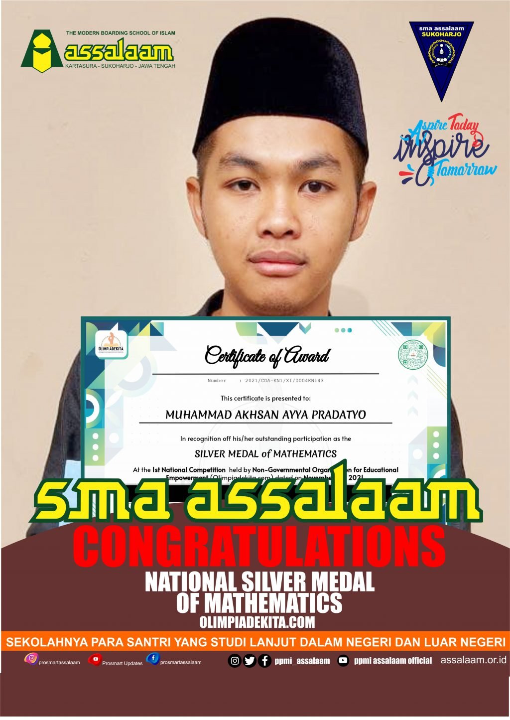 PRESTASI SMA ASSALAAM – SMA ASSALAAM SUKOHARJO